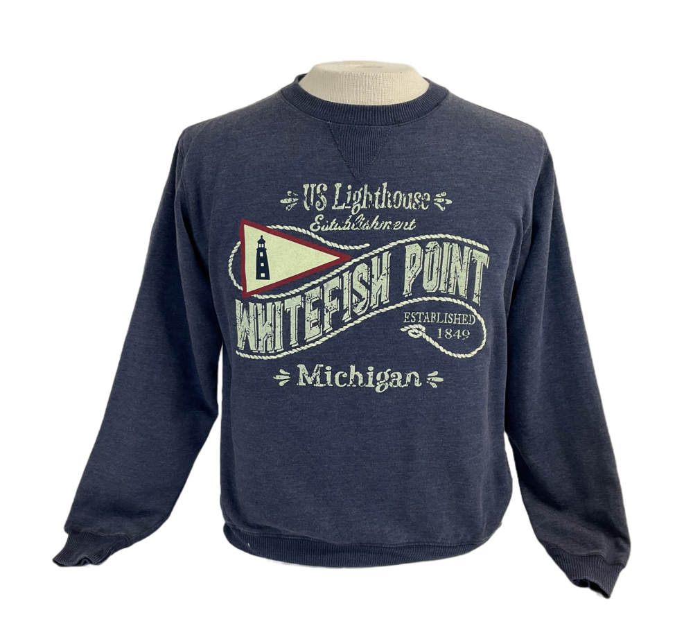 U.S. Lighthouse Pennant Crewneck Sweatshirt - Great Lakes Shipwreck ...